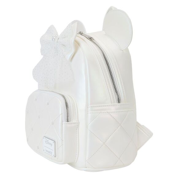 Loungefly | Bags | Disney Minnie Mouse Iridescent Wedding Mini Backpack ...